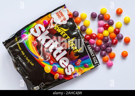 Bag of limited edition Fruit Skittles sweets give the rainbow taste the ...