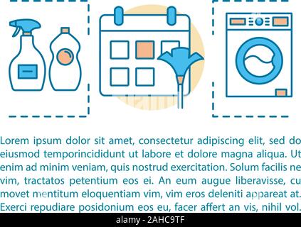 Cleaning service brochure template. Household chores. Flyer, booklet, leaflet print design ...