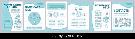 Nursing service brochure template layout. Cutting edge physical ...