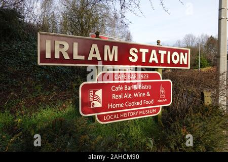 Irlam Railway Station, Irlam, Manchester Stock Photo - Alamy