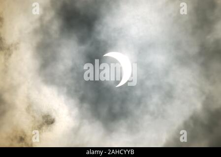 Solar Eclipse on 26 December 2019, Malaysia Stock Photo - Alamy