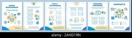 Anger management vector infographic template. Stress relief. Emotion ...