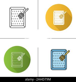 Sand tray and shovel flat color icon Stock Vector Image & Art - Alamy