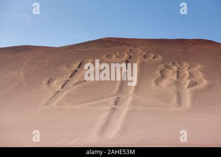 Trident at Paracas desert, Paracas Peru Stock Photo - Alamy