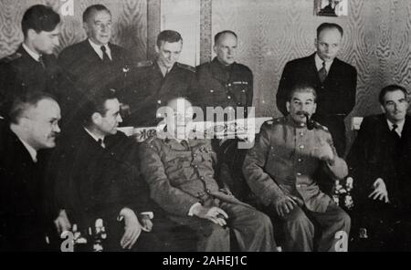 Fourth Moscow Conference: the Percentages agreement summit. Winston ...