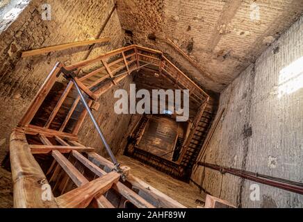 Bologna - Stairs of Torre Asinelli Stock Photo - Alamy