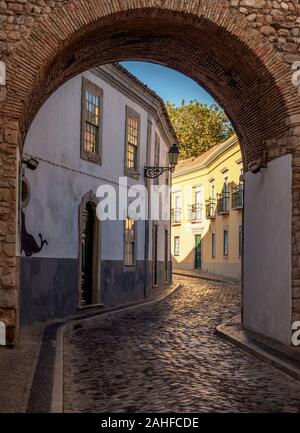 Arch of Rest, Faro, Portugal Stock Photo - Alamy
