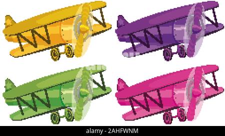 Airplanes in four different colors Stock Vector Image & Art - Alamy