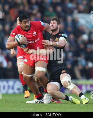Exeter's Sam Simmonds during the Gallagher Premiership match at ...