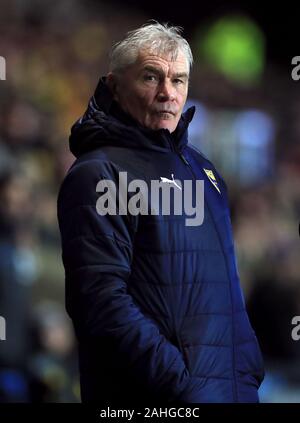 Oxford United's first team coach Derek Fazackerley before the Carabao ...