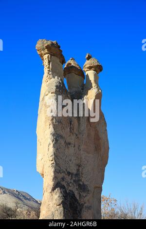 The magnificent Cappadocia valley with its rocky structure formed by ...