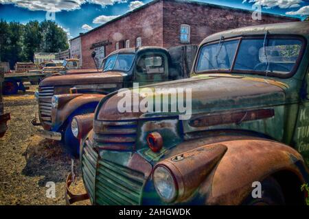 Old Trucks in Sprague Washington Stock Photo - Alamy