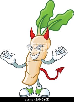 Picture of turnip cartoon character with angry face Stock Vector Image ...