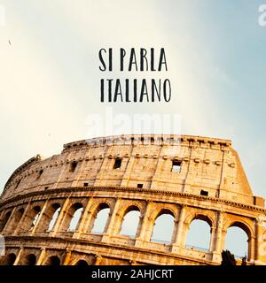 Parla italiano (translation: do you speak italian) language education ...