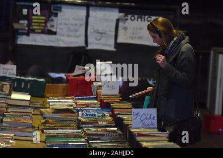 Christmas evening at London's Southbank December 2019 Stock Photo - Alamy