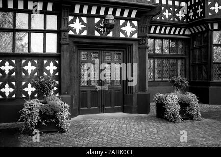 Tudor Hall in December Stock Photo - Alamy