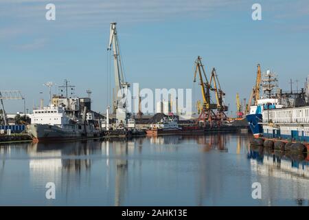 KALININGRAD, RUSSIA - SEPTEMBER 05, 2019: Port of Kaliningrad Stock ...