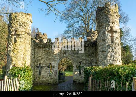 Medieval gateway, Reigate Castle, Reigate, Surrey, England, United ...
