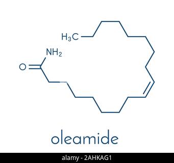 Oleamide molecule. Skeletal formula Stock Vector Image & Art - Alamy