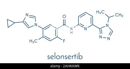 Selonsertib drug molecule. Skeletal formula Stock Vector Image & Art ...