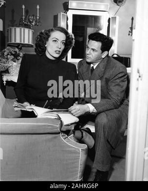 John Garfield, Joan Crawford, on-set of the Film, "Humoresque", 1946 ...