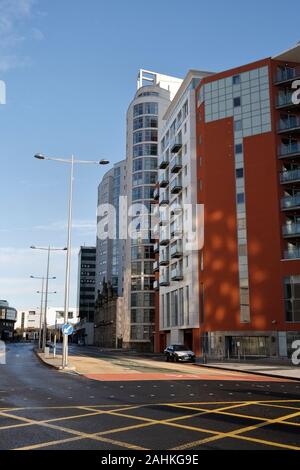 The Altolusso, high rise living in Cardiff city centre Wales UK, modern ...