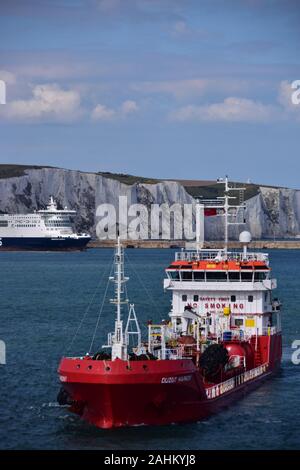 Duzgit Harmony Oil/Chemical Tanker IMO: 9445370 Dover Harbour, Kent, England, UK prior to ...