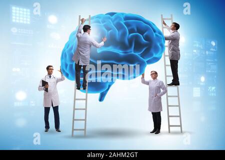 The team of doctors examining human brain Stock Photo - Alamy