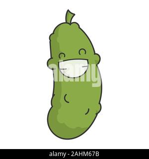 dill pickle cartoon isolated on white Stock Vector Image & Art - Alamy