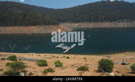 Lake Eucumbene in Kosciuoszko National Park; water level at 30% in ...