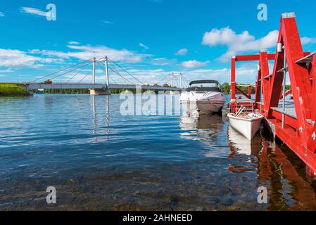 The Stromsund bridge in Stroms vattudal, an extensive water system in ...
