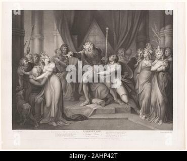King Lear Casting Out His Daughter Cordelia (Shakespeare, King Lear ...