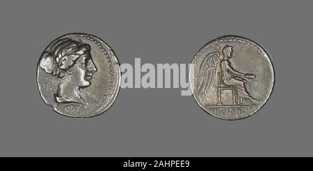 Ancient Roman. Quinarius (Coin) Depicting the God Apollo. 90 BC. Roman ...