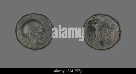 Ancient Greek. Coin Depicting the Goddess Athena. 246 BC–226 BC ...