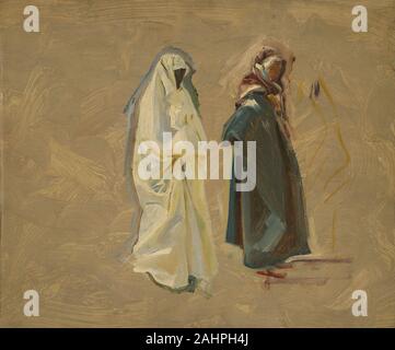 John Singer Sargent - Study Two Heads Boston Mural Prophets 1882 Stock ...