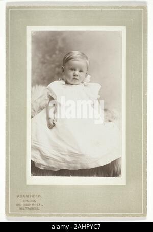 Hugo Tscharuack (in white christening dress). Adam Heeb; American, late ...
