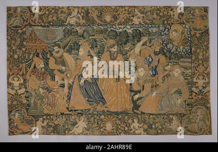 Old Testament story of Esther and the Persian King Ahasuerus, 16th ...