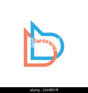 letter bb linked line overlap logo vector Stock Vector Image & Art - Alamy
