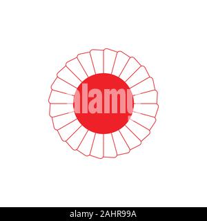 red swirl sun japan symbol logo vector Stock Vector Image & Art - Alamy