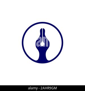 pen ink circle curves geometric logo vector Stock Vector Image & Art ...