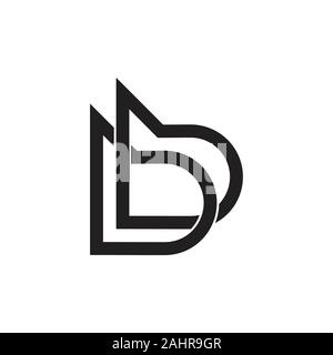 letter bb linked line overlap logo vector Stock Vector Image & Art - Alamy