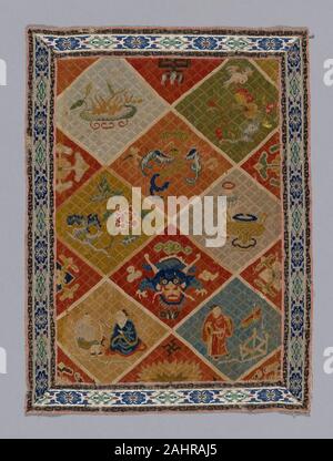 Han-Chinese. Panel (Dress Fabric). 1875–1900. China. Brocade, dragons ...