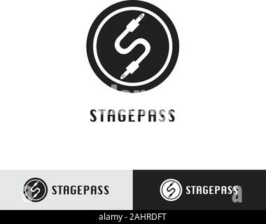 Stagepass Logo Concept, Letter S Alapbetic Logo Design Template, Cable ...