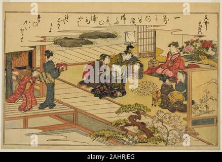 Kitagawa Utamaro. Shell-Matching Game, from the illustrated book Gifts ...