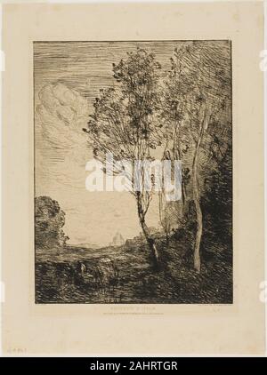 *Remembrance of Italy* by Jean-Baptiste Camille Corot, painted in 1871 ...