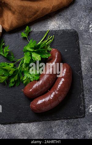 black pudding, Ukrainian food Stock Photo - Alamy