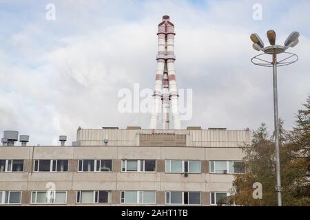 Ignalina, Lithuania. 07th Nov, 2019. A group of visitors listens to the ...