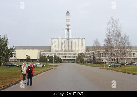 Ignalina, Lithuania. 07th Nov, 2019. Control consoles in the central ...