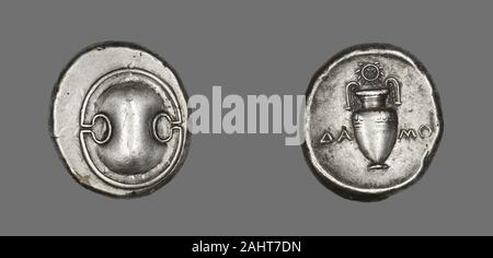 Ancient Greek. Coin Depicting a Wreath. 202 BC–133 BC. Ancient Greece ...