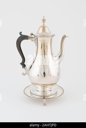 A GEORGIAN SILVER COFFEE SET IN THE DINING ROOM AT HALSWELL HOUSE NEAR ...